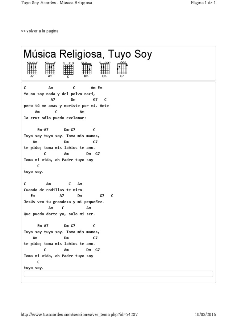 Inédito - Tuyo Soy (Do) PDF | PDF