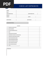 Check List Personal Nuevo Ingreso | PDF