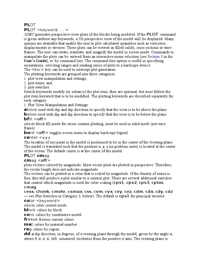 Plot 3dec Guide | PDF | Euclidean Vector | Stress (Mechanics)