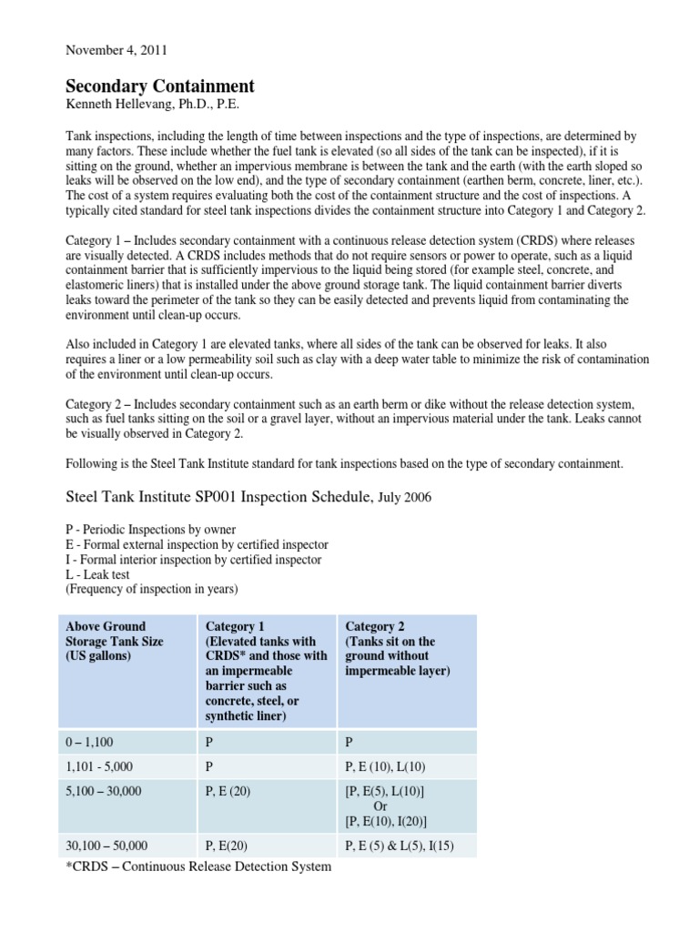 Designing an Earthen Secondary Containment System for Above Ground Fuel ...