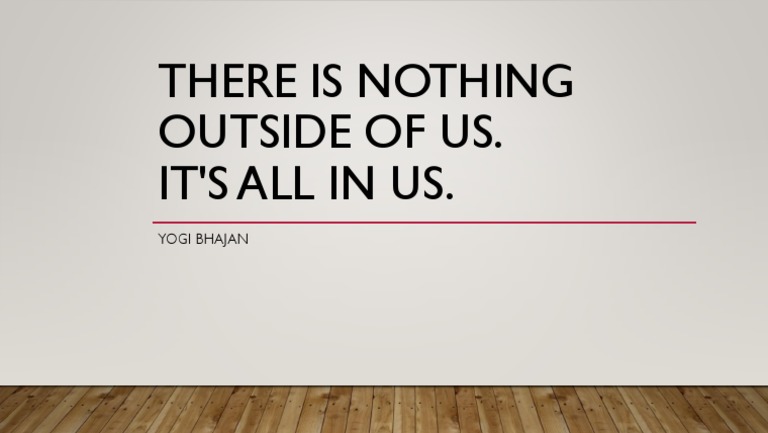 There Is Nothing Outside | PDF
