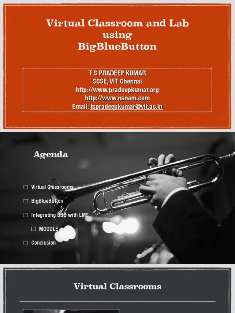 Virtual Classroom and Lab Using Bigbluebutton: T S Pradeep Kumar Scse, Vit Chennai Email ...