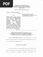 Motion To Quash Sample | PDF | Element (Criminal Law) | Jurisdiction