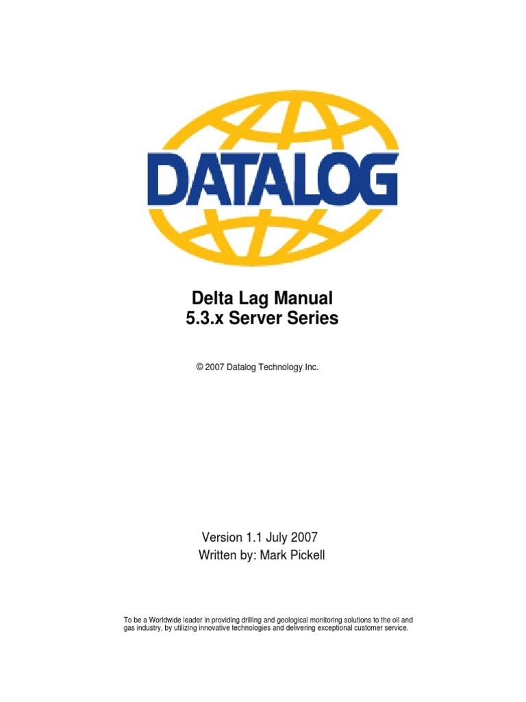 Lag Manual | PDF | Lag | Pump