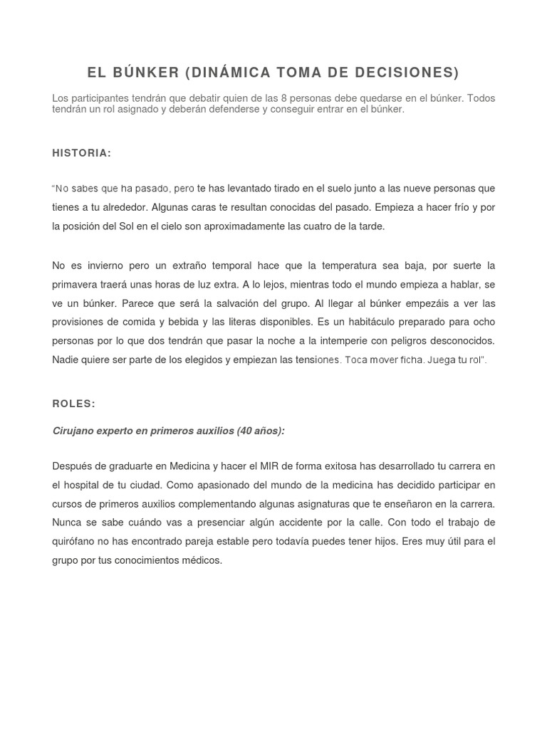 El Búnker | PDF | Agitación