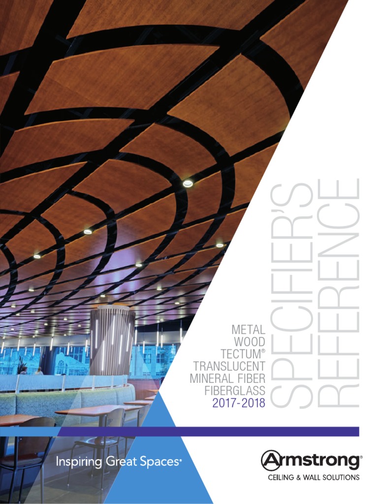 Armstrong Ceilings and Walls Specifiers Reference | PDF | Drywall | Ceiling