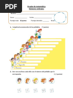 Prueba de 2D y 3D Primero Básico | PDF | Rectángulo | Geometría euclidiana