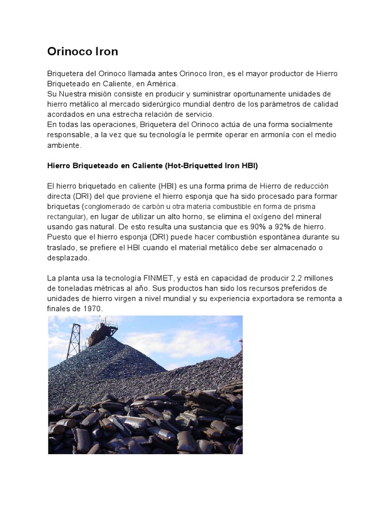 Orinoco Iron | PDF | Hierro | Redox