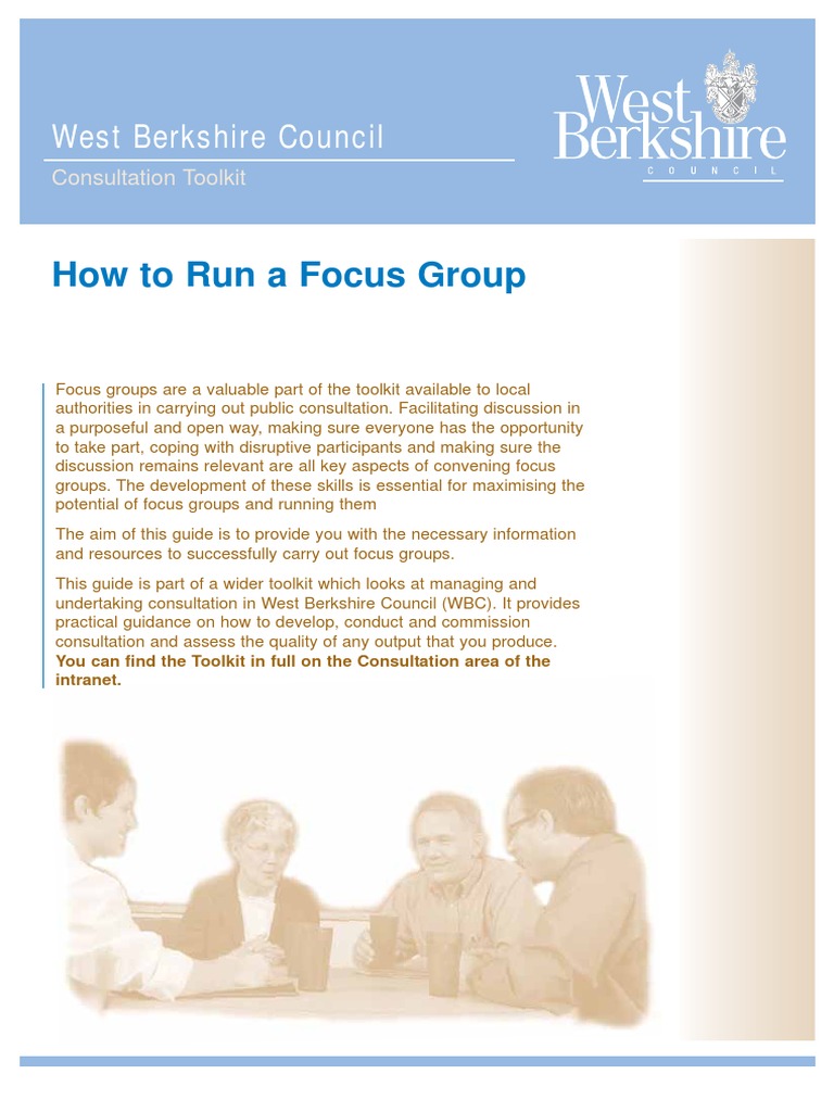 How To Run A Focus Group | Download Free PDF | Focus Group ...