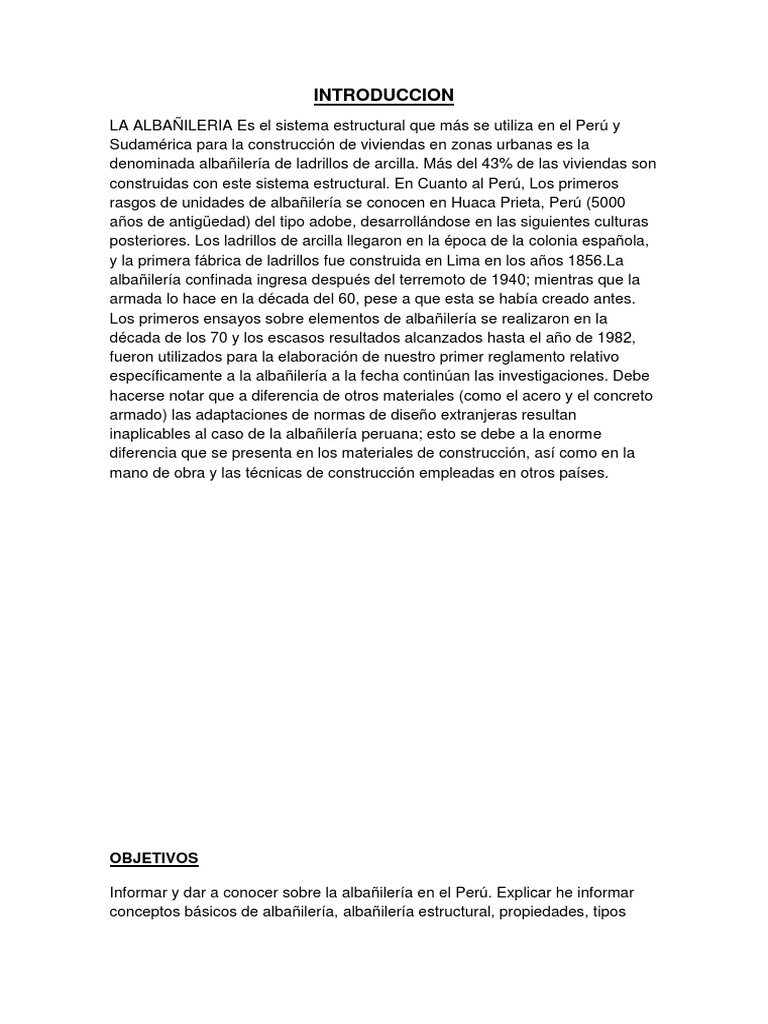 Albañileria Estructural Pdf Albañilería Hormigón