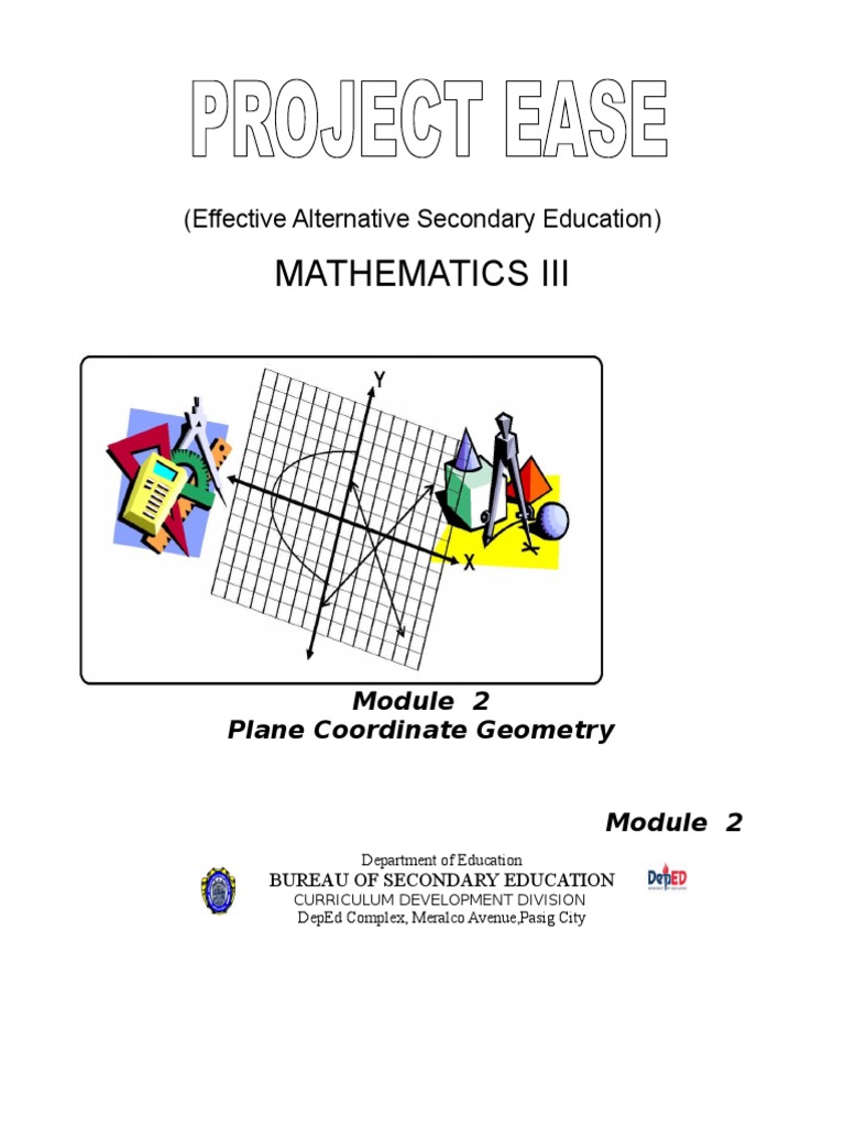 Module 2 - Plane Coordinate Geometry | PDF | Distance | Triangle