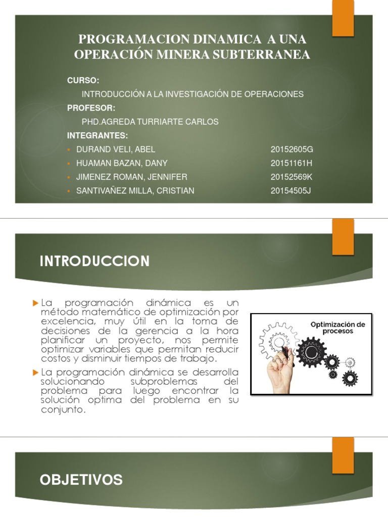 Programacion Dinamica | PDF | Programación dinámica | La investigación ...