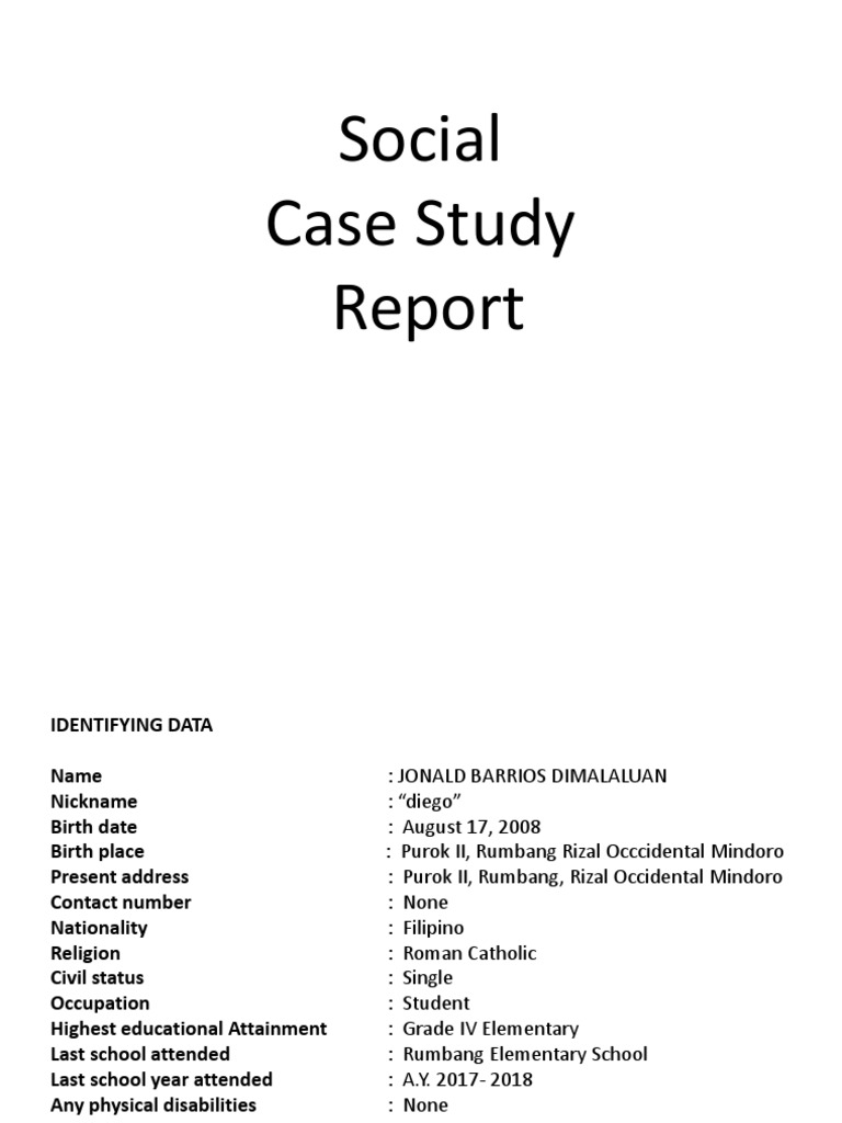 Social Case Study | PDF | Parenting | Relationships