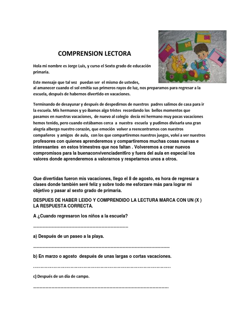 De Regreso A La Escuela | PDF | Educación primaria