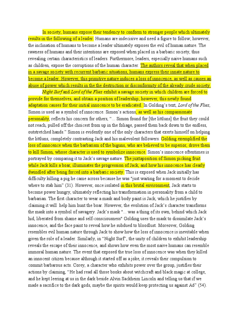 Dwyer - Lof Draft | PDF | Barbarian | Thought