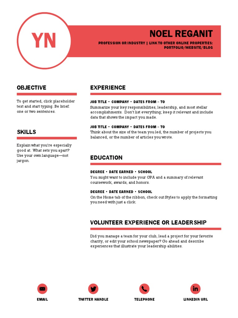 Sample Resume Test | PDF