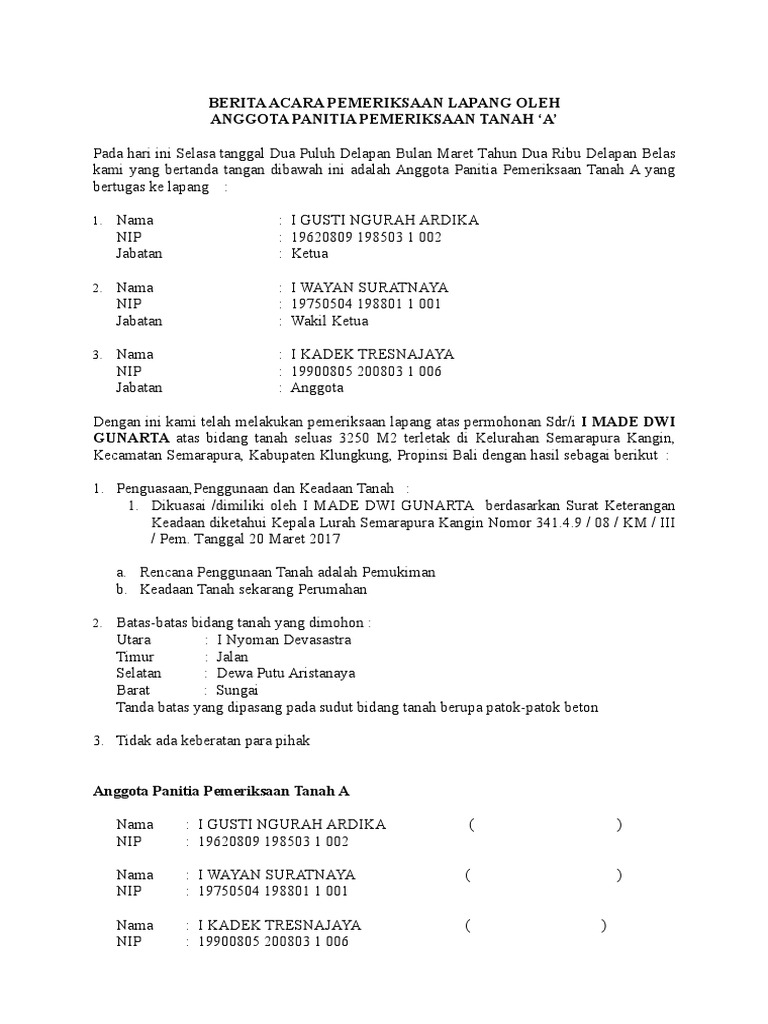 Contoh Risalah Dan SK ENG | PDF