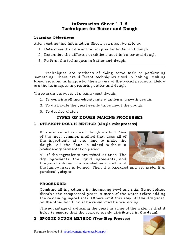 Bread and Pastry Procedure | PDF | Dough | Breads