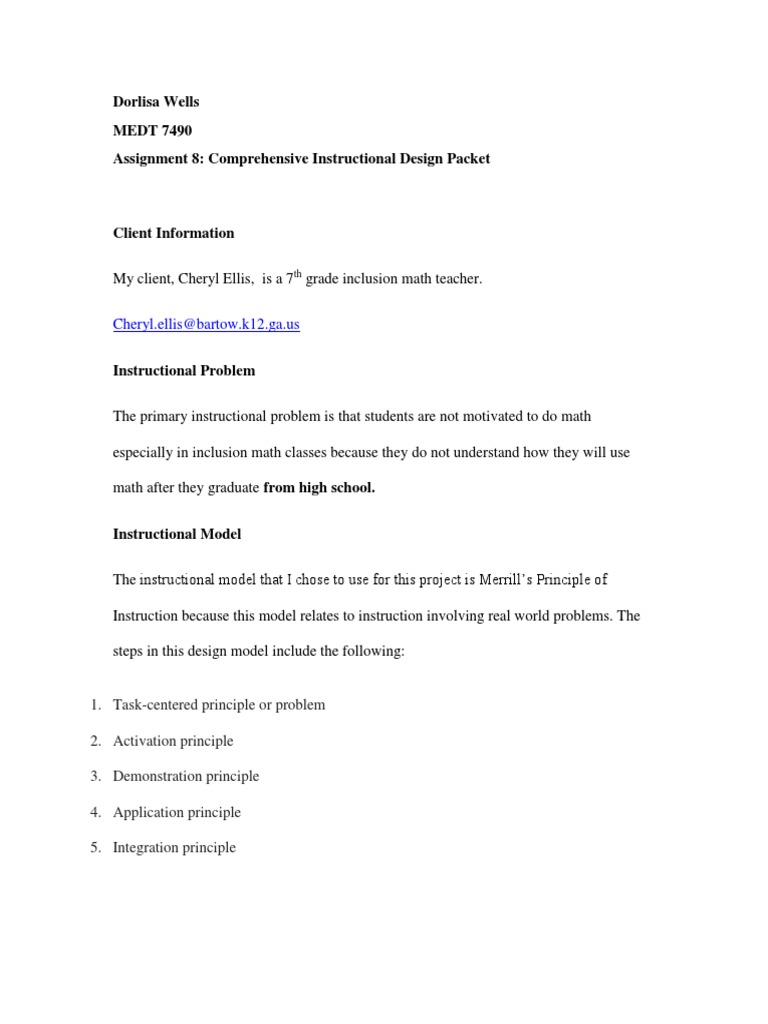 Comprehensive Design | PDF | Literacy | Teaching Mathematics