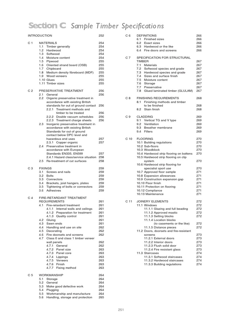Sample Timber Specifications | PDF | Lumber | Forest Stewardship Council