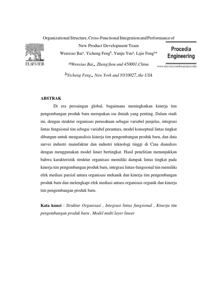 Organizational Structure Review Jurnal | PDF