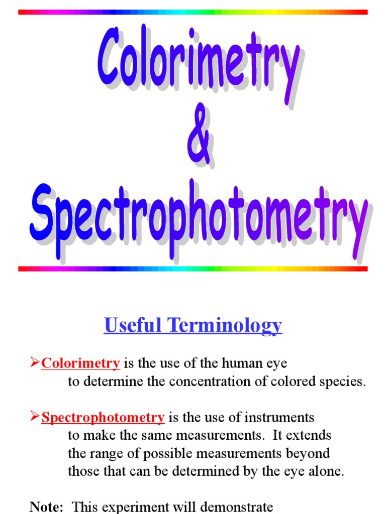 Colorimetry | PDF | Electromagnetic Radiation | Color