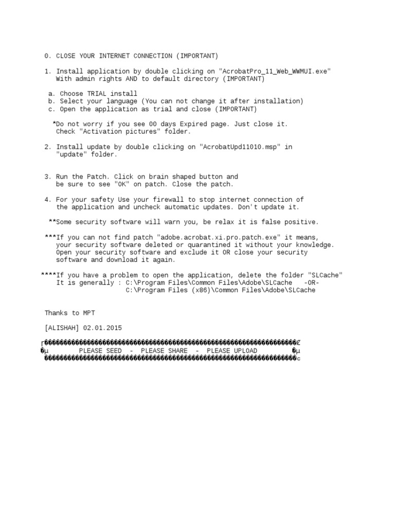 Install.Notes.txt | Utility Software | Computer File