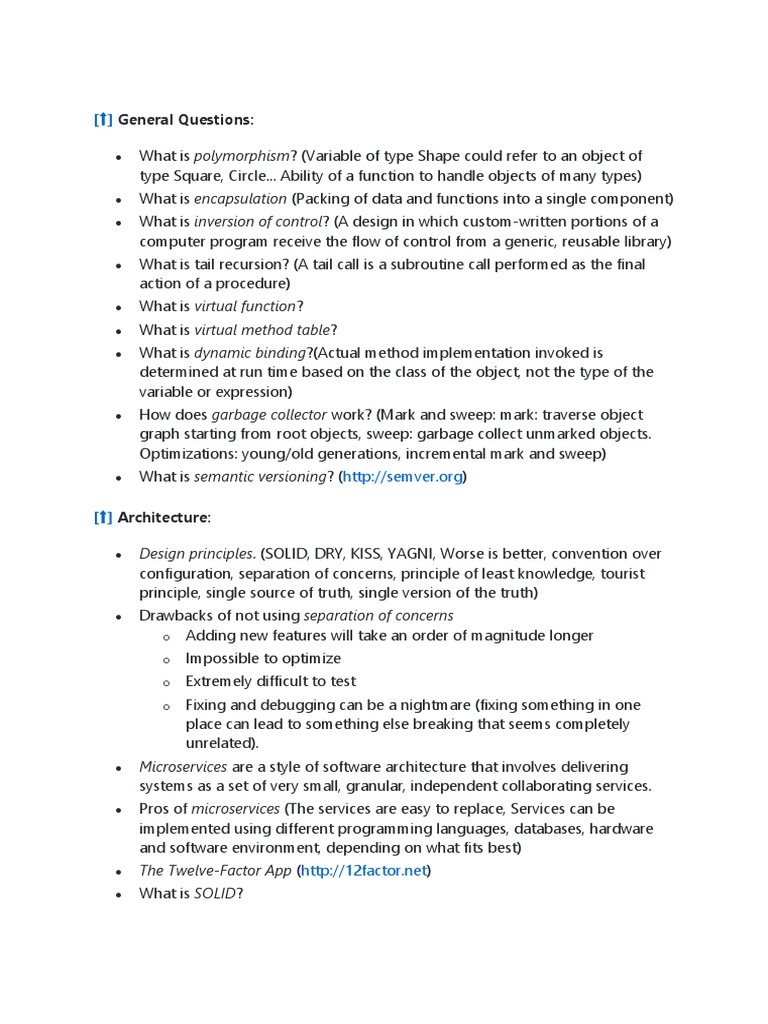 Full Stack Developer Interview Questions | PDF | Subroutine | Inheritance (Object Oriented ...