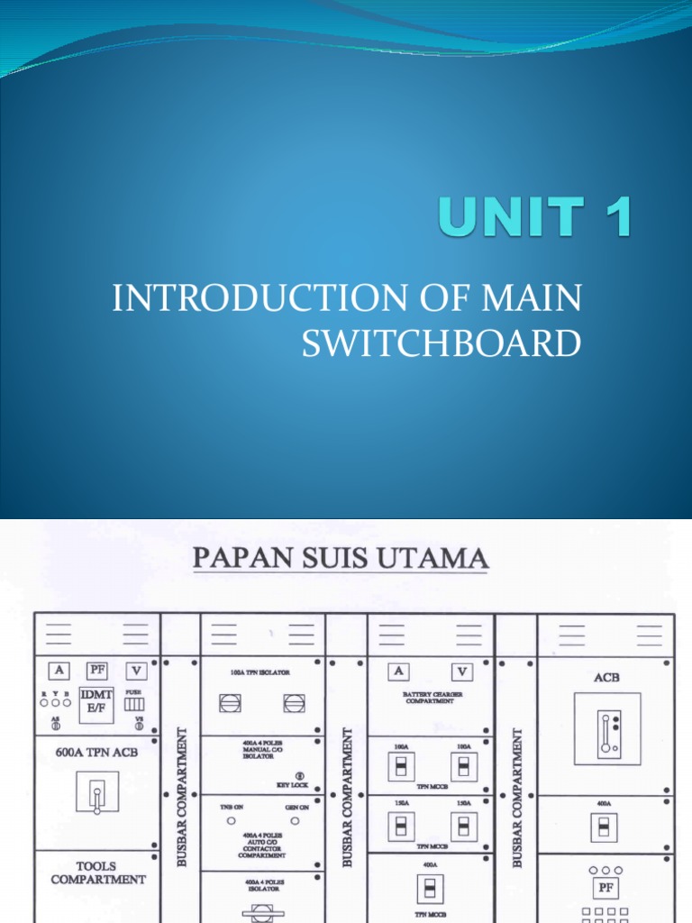 Unit 1.1 - Introduction of Main Switchboard | PDF