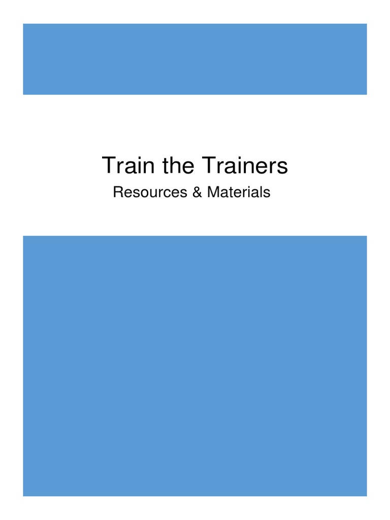Train The Trainer | PDF | Attention | Conversation