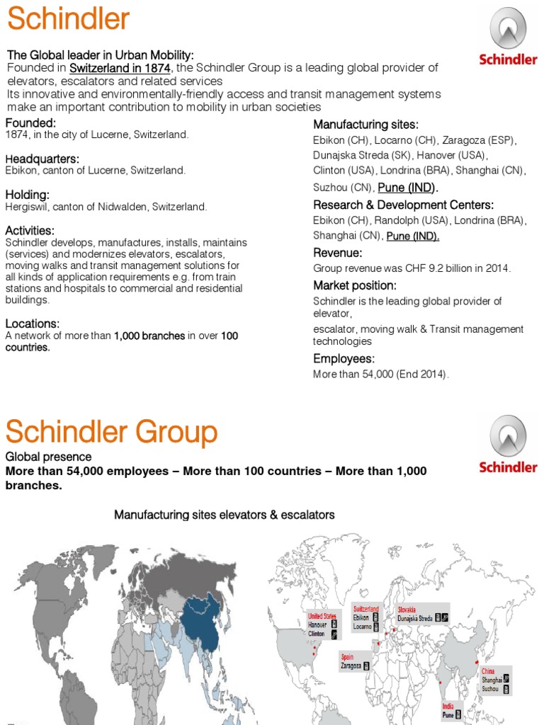 Schindler Introduction | PDF | Mumbai | Elevator