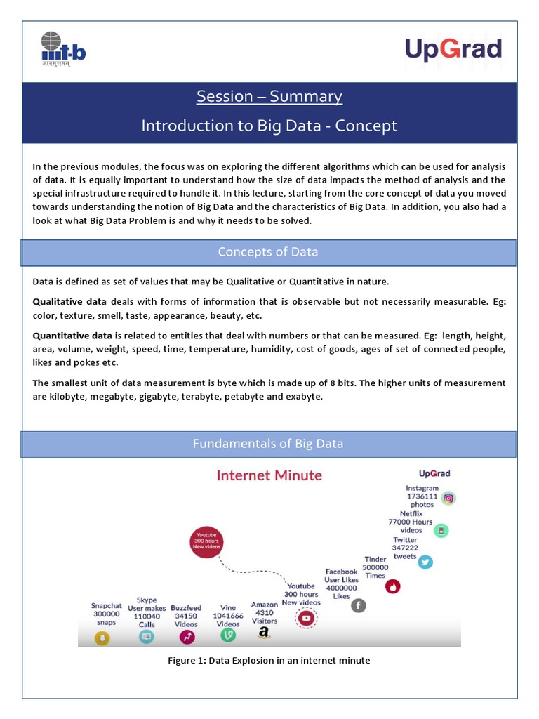 Lecture Notes - Introduction To Big Data | PDF | Big Data | Data Analysis