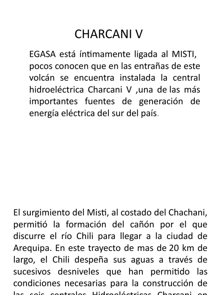Charcani V | PDF | Represa | Volcán