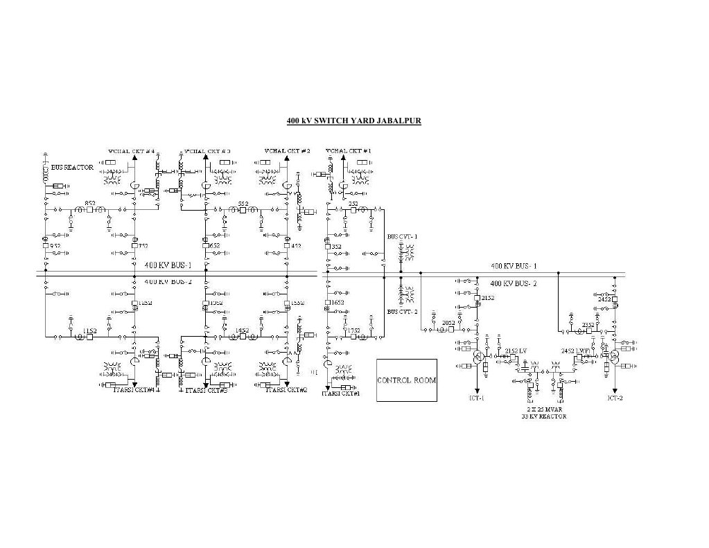 400 kV Switch Yard Jabalpur Overview | PDF
