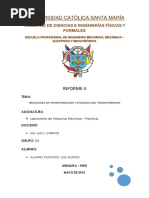Relacion de Transformacion | PDF | Transformador | Cantidades fisicas