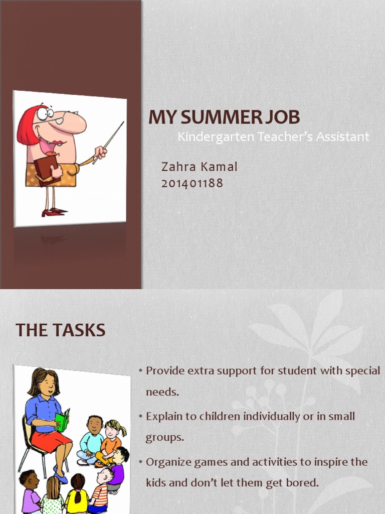 My Summer Job | PDF | Career & Growth | Self-Improvement