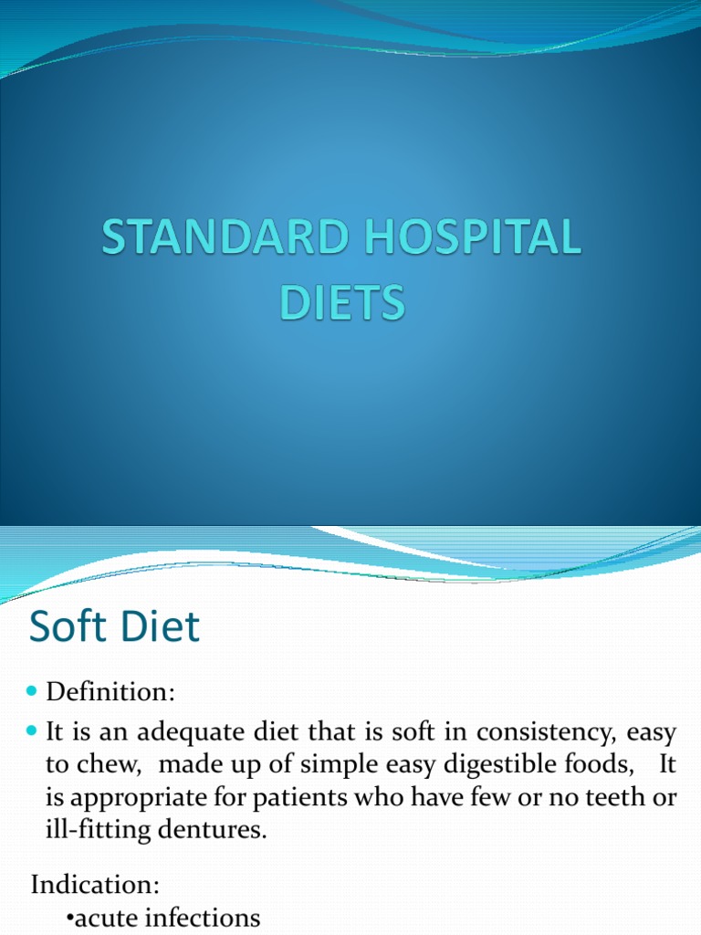 Types of Hospital Diets Explained | PDF