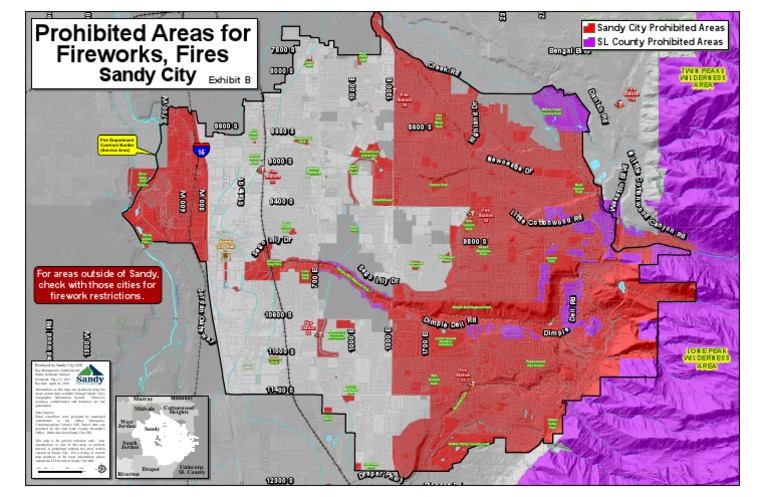 Sandy Fire Hazard Areas | Geographic Information System | Earth Sciences