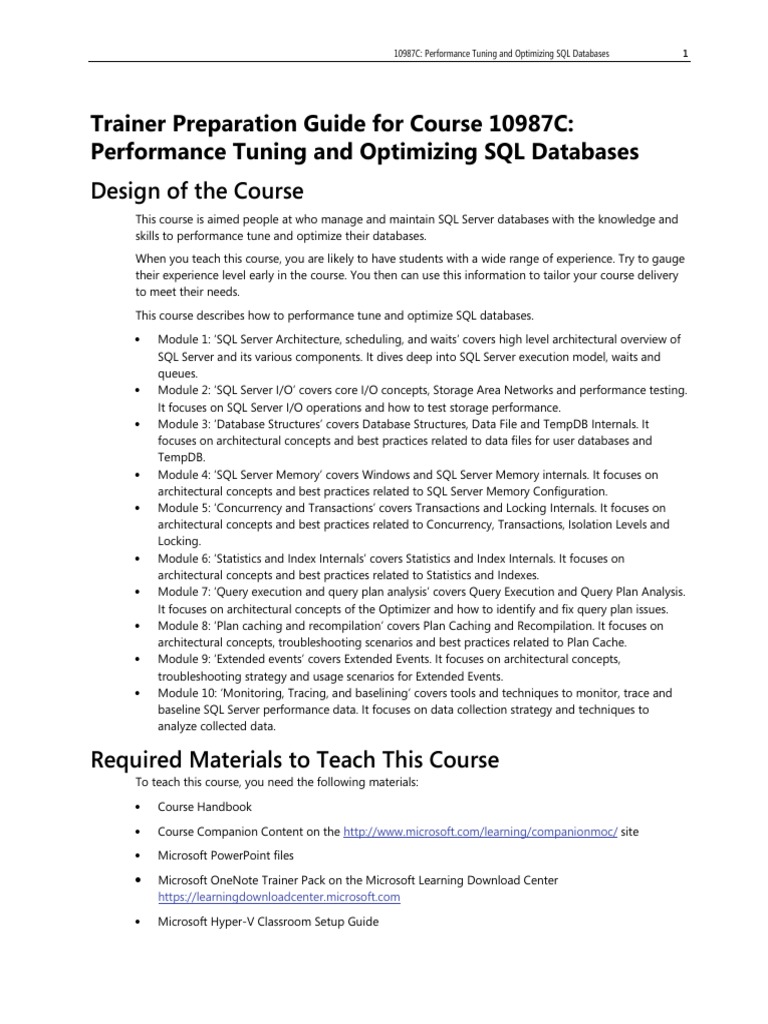 Optimizing SQL Database Performance: A Guide to Tuning and Troubleshooting SQL Server for ...