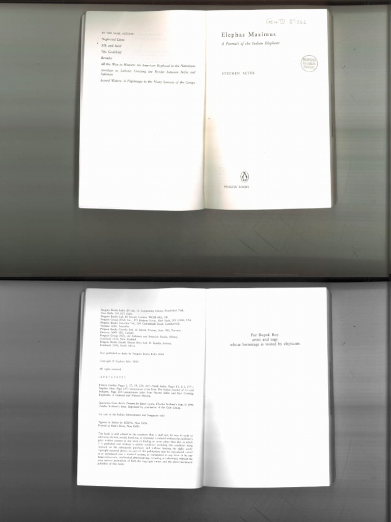 Stephen Alter 1 | PDF | Hunting | Elephant