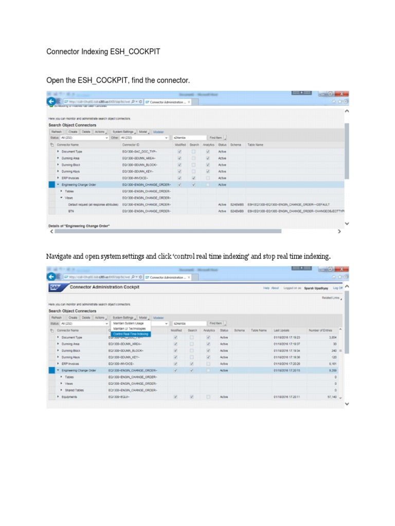 Connector Indexing ESH | PDF