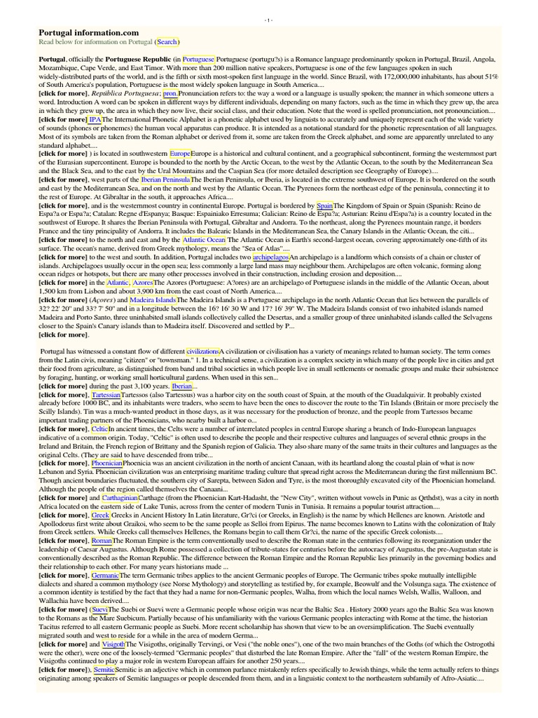 Portugal (Definition) | PDF | Portugal
