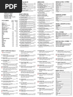 Nuri Sushi Menu and Prices Overview | PDF | Sushi | Japanese Cuisine