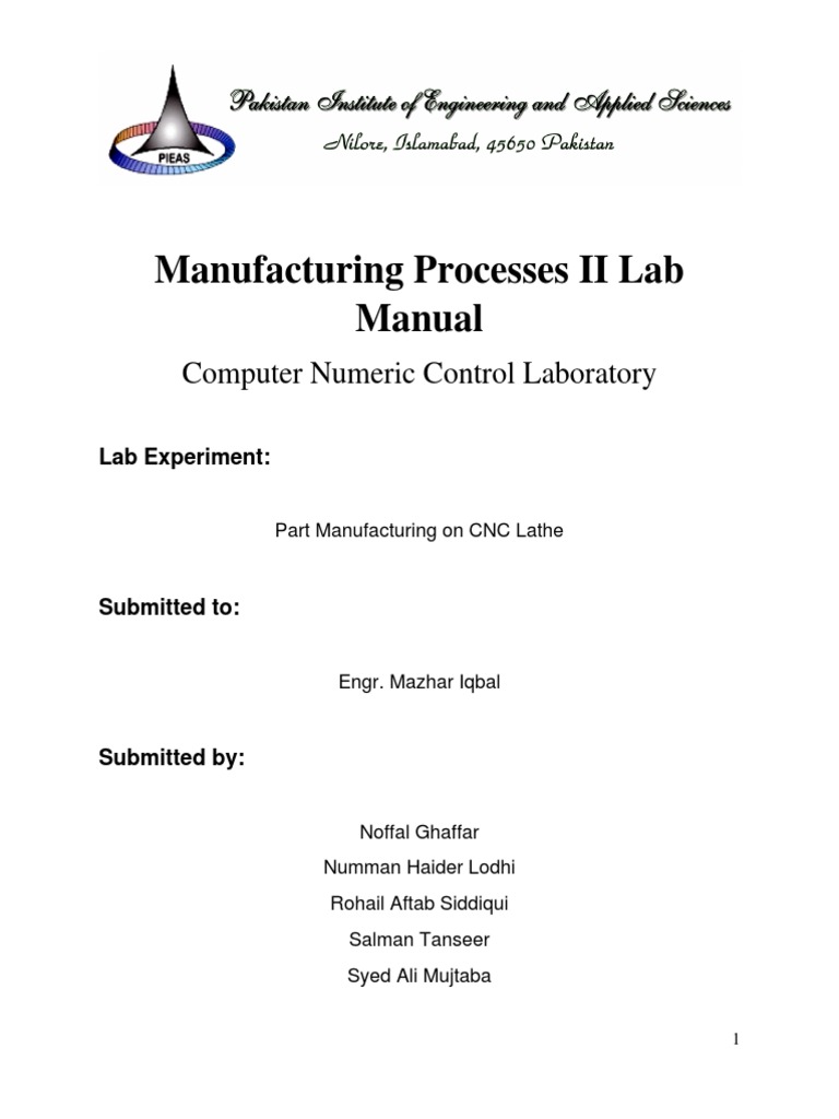 CNC Lathe Part Manufacturing Guide | PDF | Numerical Control | Engineering