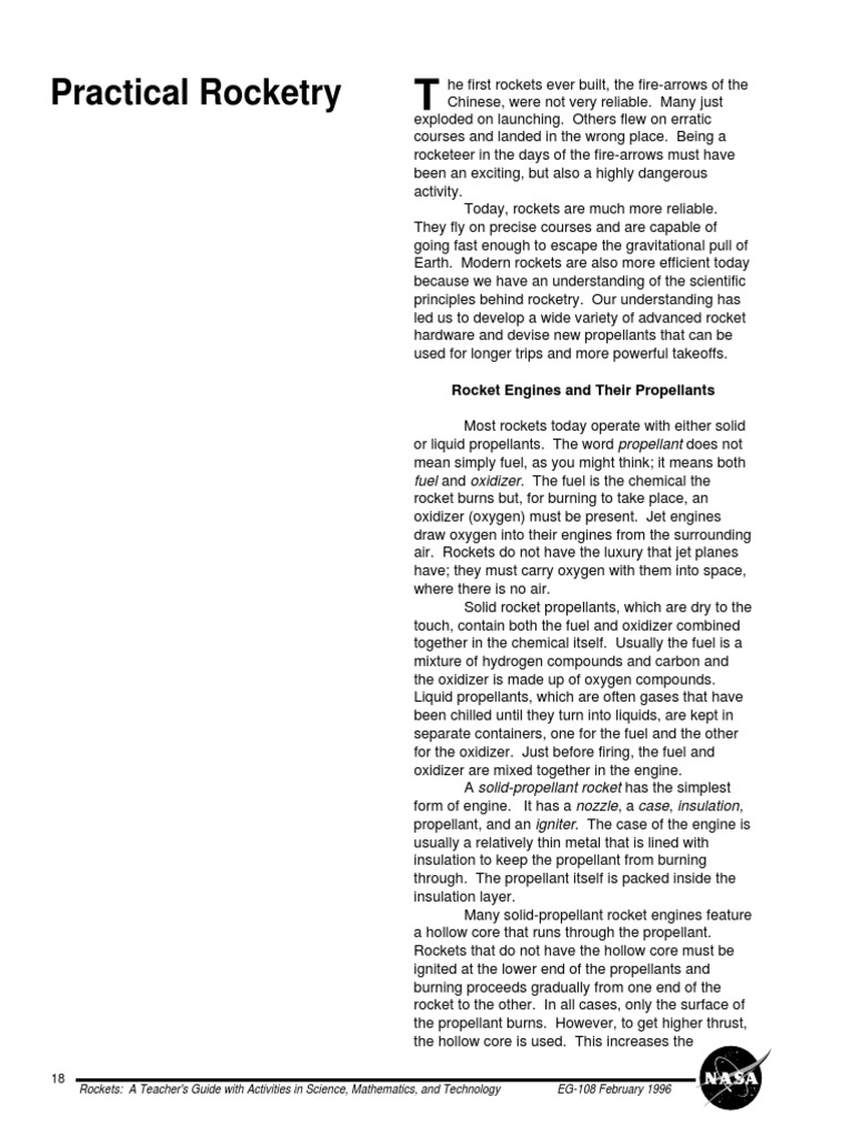 05 Practical Rocketry PDF | PDF | Liquid Propellant Rocket | Rocket Engine