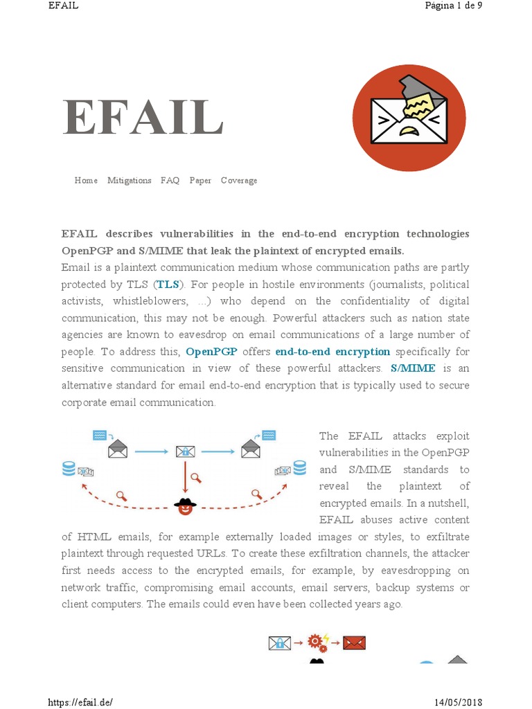 Efail PDF | PDF | Encryption | Transport Layer Security