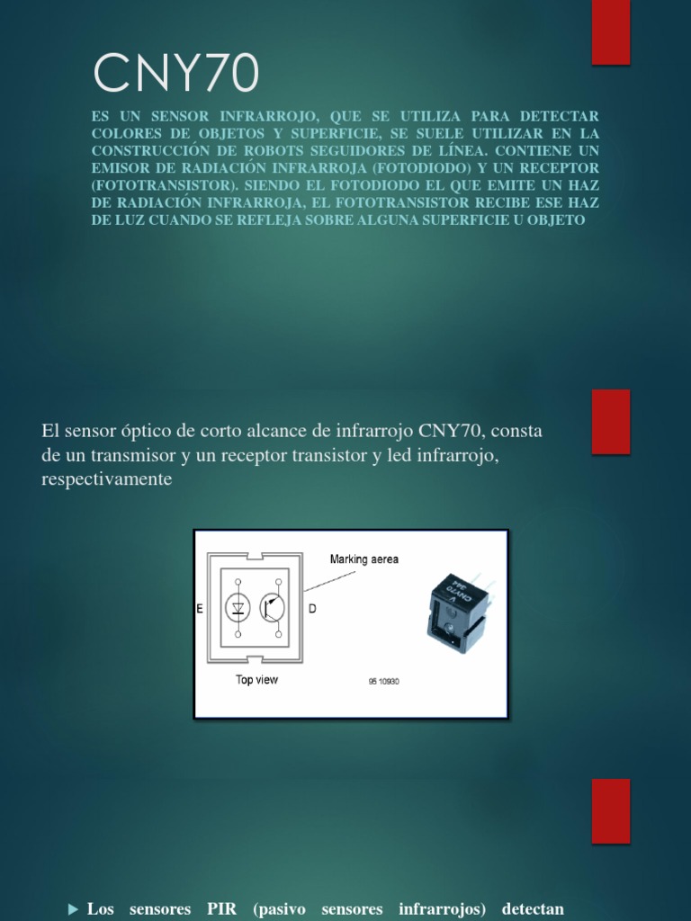 Cny70 y Pir | PDF | Infrarrojo | Diodo emisor de luz
