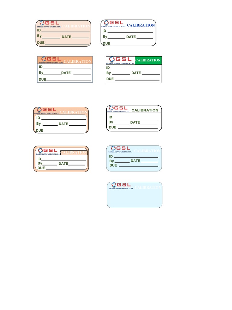 Calibration: ID by DUE Date Date ID by DUE | PDF