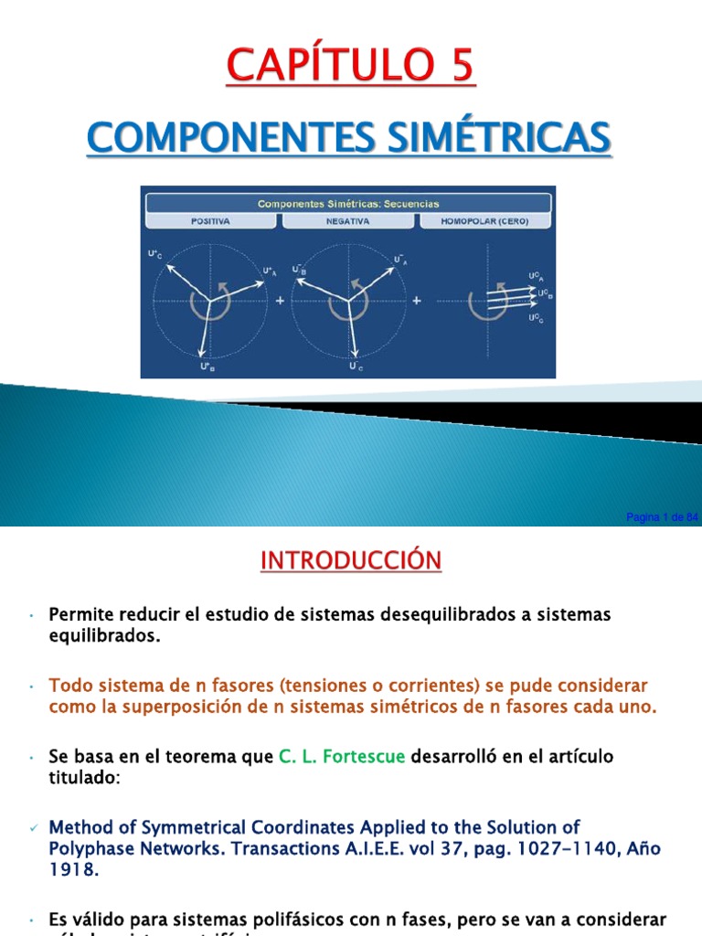 Componentes Simétricas | PDF | Corriente eléctrica | Cantidades fisicas