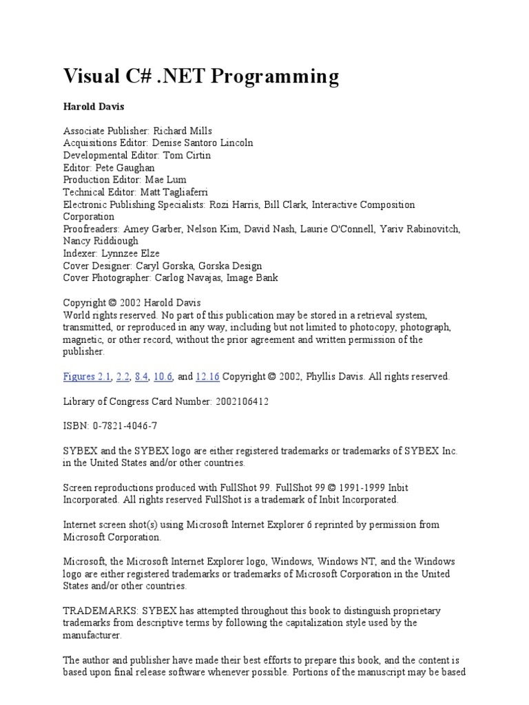 C Aspnet Pdf